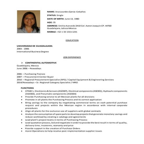 Ana Garcia Resumé 2015 English | DOCX