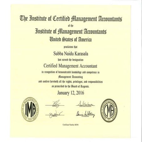 CMA CERTIFICATE 48394 | PPT