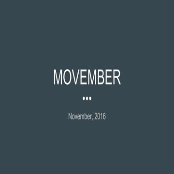 Movember | PPTX