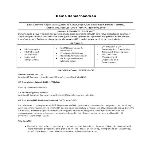 Rama Resume | PDF