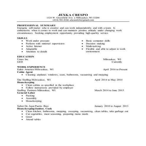 LinkedIn Resume | DOCX