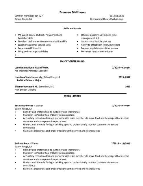 Ben Resume updated 2015 | DOC | IT and Internet Support | Internet