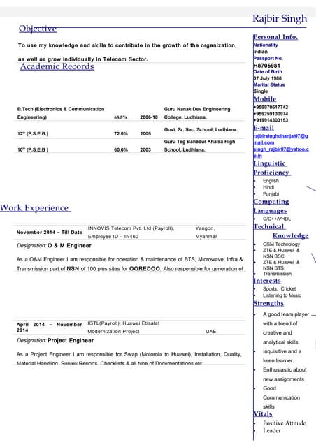 Manoj kumar_Resume | DOC