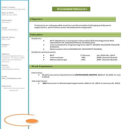 Rizwana cv (1) | DOCX