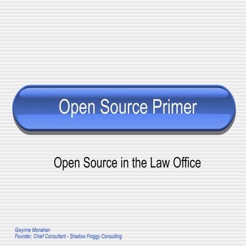 Open Source Primer | PPT