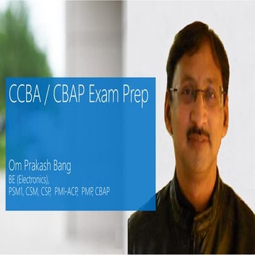 CBAP Exam prep | PDF