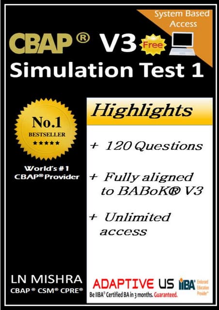 IIBA CBAP Certified Business Analysis Professional CBAP Exam | PPTX ...