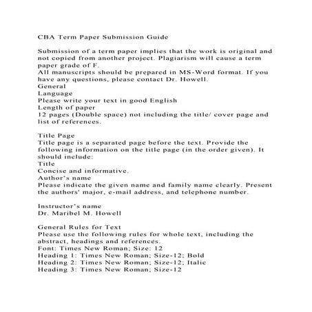 CBA Term Paper Submission GuideSubmission of a term paper implie.docx
