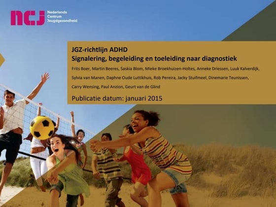 Presentatie-Richtlijn-ADHD verschillende guidelines | PPT