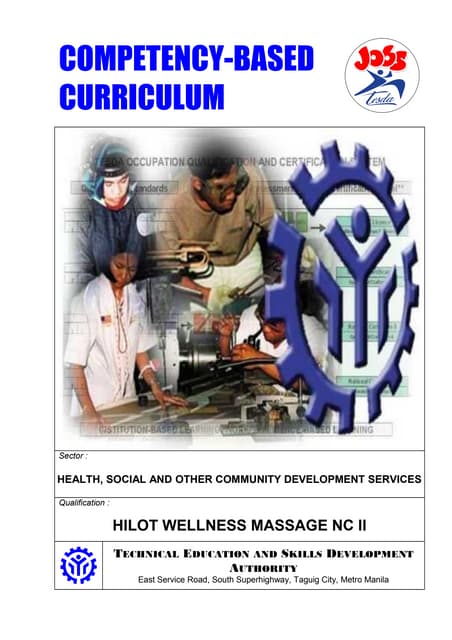 TLE/ HE Wellness Massage Curriculum Guide | PDF