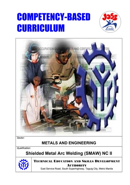 K to 12 TLE Curriculum Guide for Shielded Metal Arc Welding (SMAC) | PDF