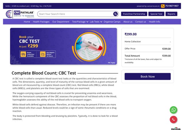 CBC Blood Test Near Me CBC Blood Test Near Me