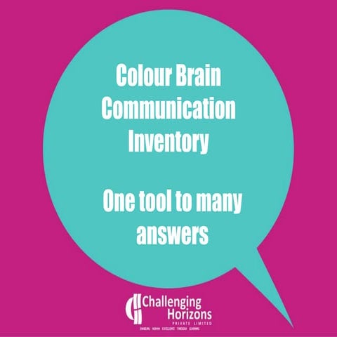 Colour Brain Communication Inventory - CBCI Tool | PPTX