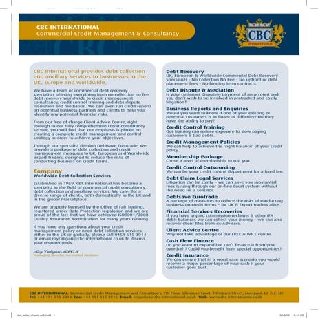 CBC International - An Introduction | PDF