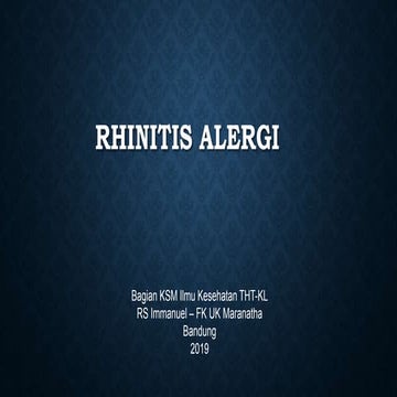 Cbd rhinitis alergi | PPT