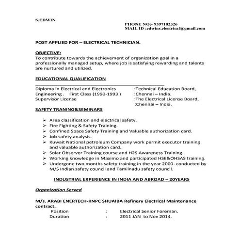 C18808 elc tech | PDF