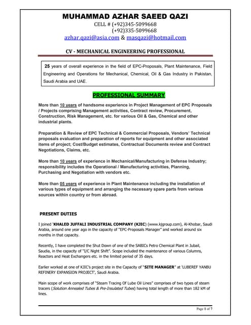 Engr Rizwan asif cv | DOC