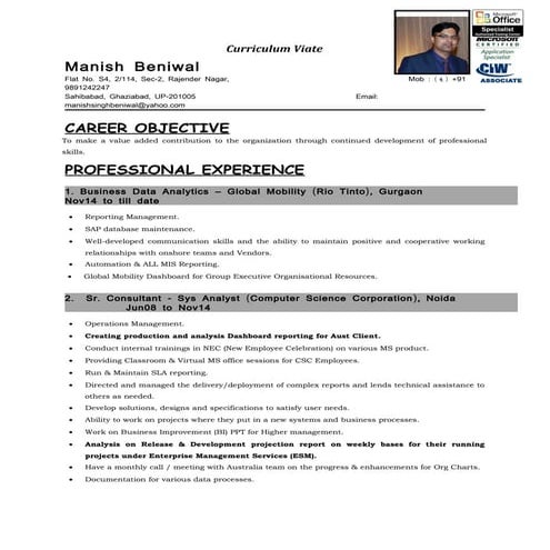 Resume_Manish Beniwal | DOC