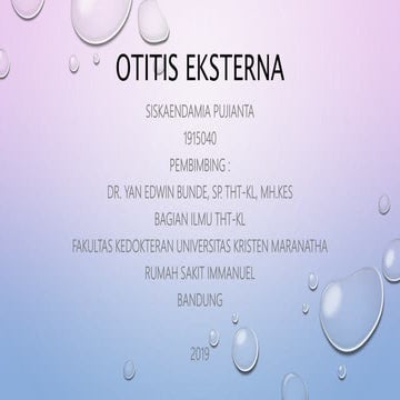 CBD otitis eksterna | PPTX