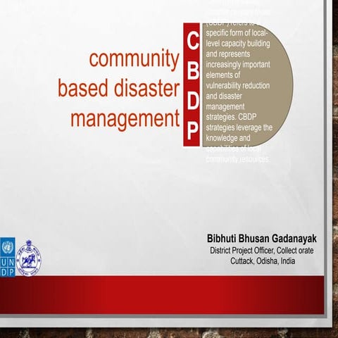 Community Based Disaster Risk Management (CBDRM) | PPT