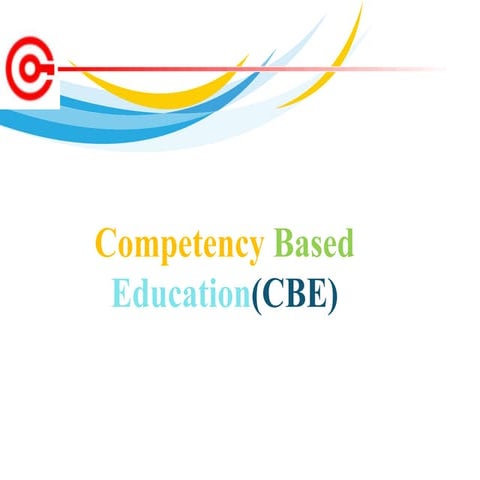 cbe competency based education in early years education.pptx