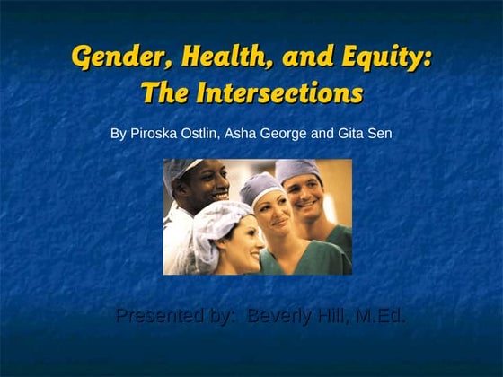 Gender and health | PPTX