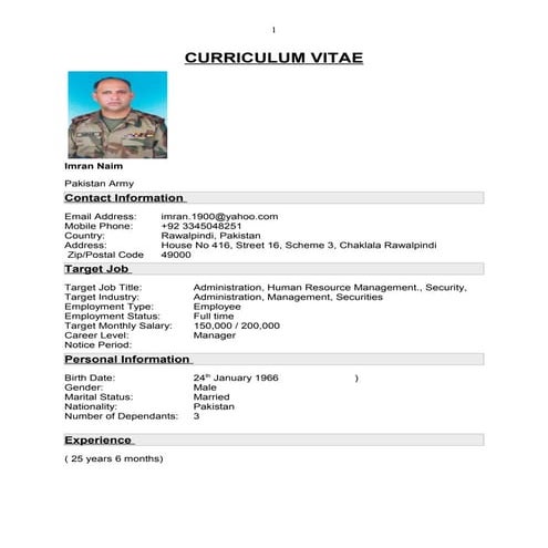 Imran Naim CV Final | DOC