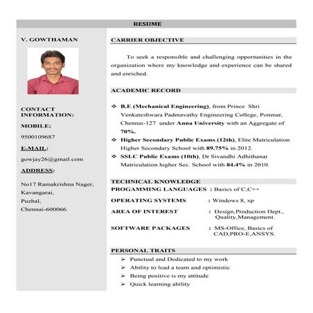 GOWTI RESUME | PDF