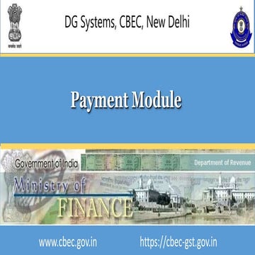 CBEC - GST - Payment Module | PPTX
