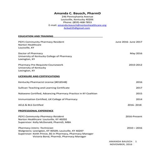 ACB CV-November | DOC