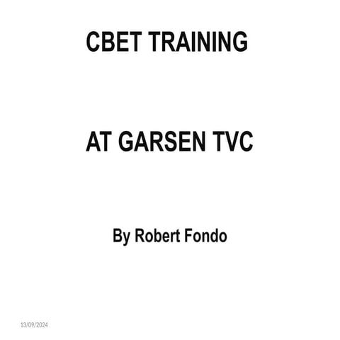 CBET TRAINING @ GTVC.pptx, Skills, Knowledge and Positive Attitudes | PPTX