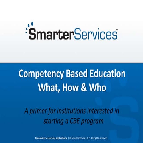 Competency Based Education, What, How & Who | PPTX