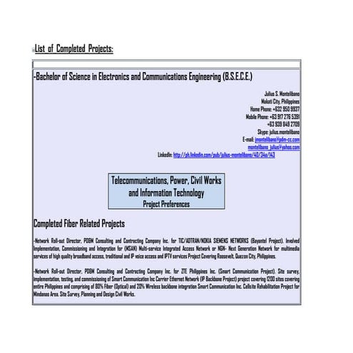 List_of_Completed_Projects | PPT