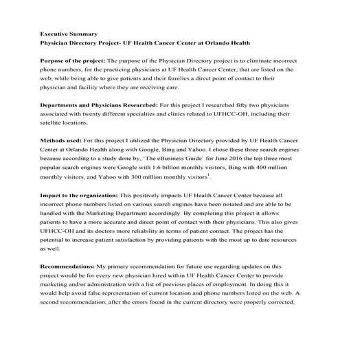 Executive Summary | PDF