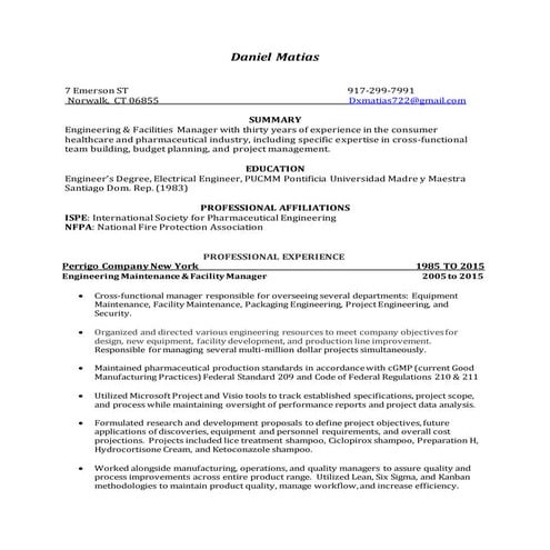 Daniel Matias Resume rev 1.1 | DOCX