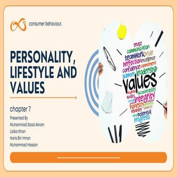Consumer behavior: Personality lifestyle and values | PDF