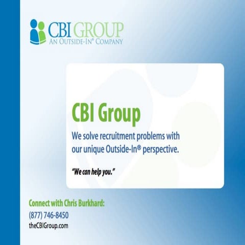 CBI Group Story - I can help you | PPT