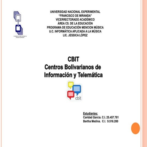 Cbit diapositivas | PPTX