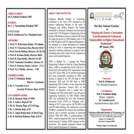 CBIT National Conclave paper presentation | PDF