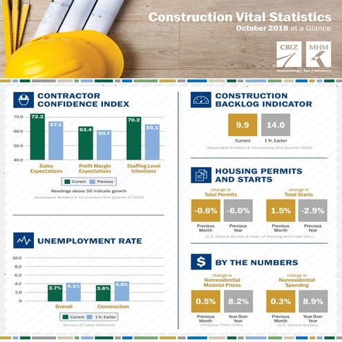 Construction Vital Statistics October 2018 | PDF
