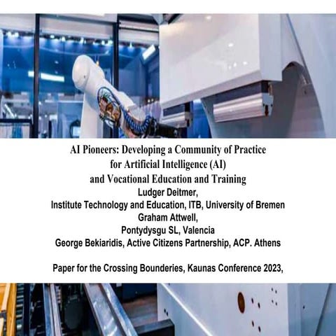AI Pioneers: Developing a Community of Practice for Artificial ...