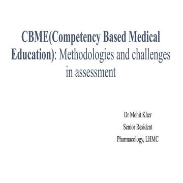 Competency based medical education | PPTX