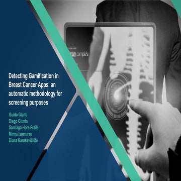 Detecting Gamification in Breast Cancer Apps: an automatic methodology ...