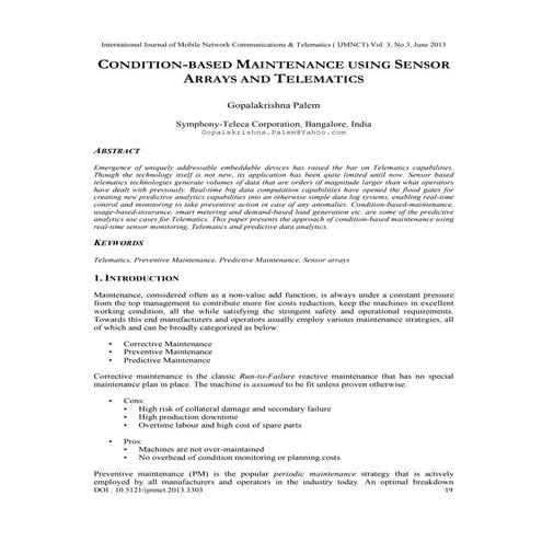 Condition based maintenance strategy | PPTX