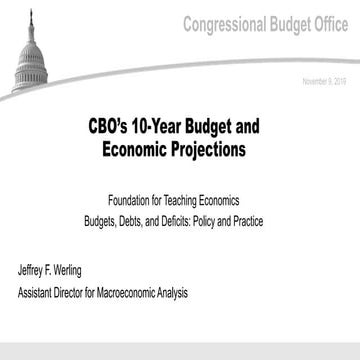 CBO’s 10-Year Budget and Economic Projections | PPT