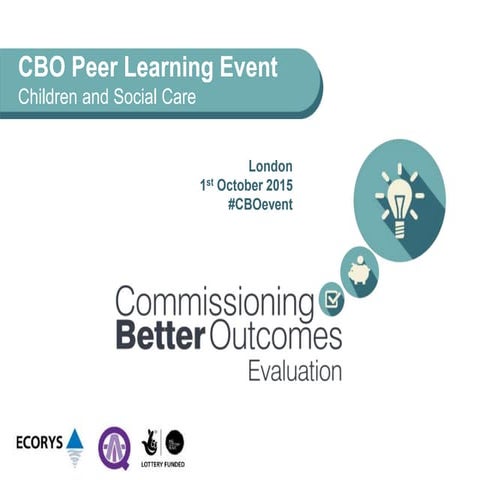 CBO Peer Learning Event: Children and Social Care: Introduction | PPTX