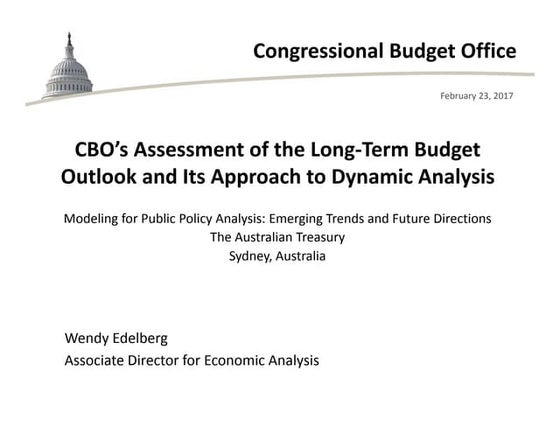 Dynamic Scoring at CBO | PPT