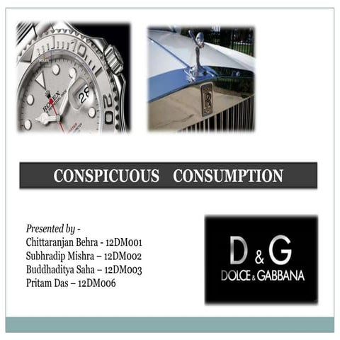 CONSPICUOUS CONSUMPTION | PPSX