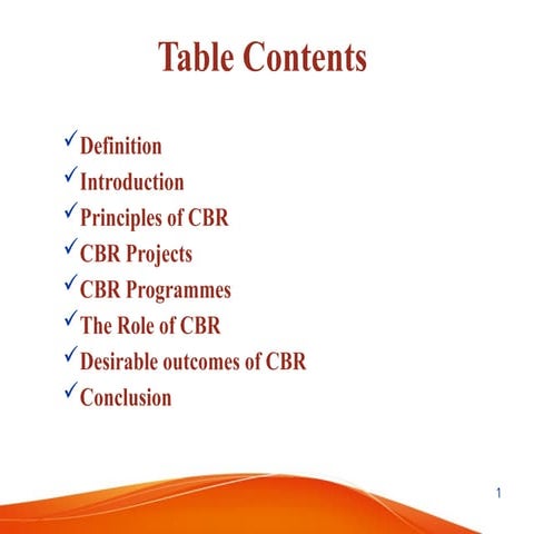 Community Based Rehabilitation CBR | PDF