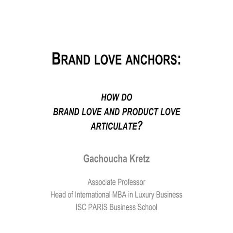 The evolution of consumer brand relationships | PPTX